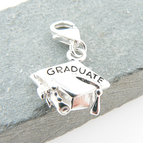 Graduation : Graduation Charm | Mortar Board Cap Charm