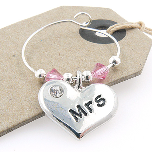 Mr and Mrs Wine Glass Charms | Occasions Emporium